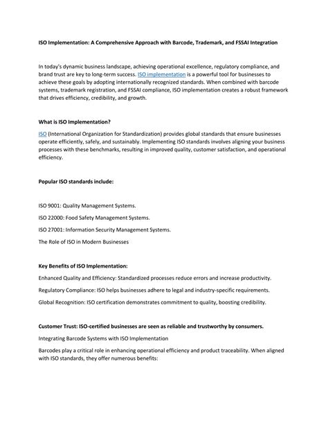 PPT ISO Implementation PowerPoint Presentation Free Download ID