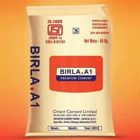 Birla A1 Cement Packaging Type Hdpe Bag At Best Price In Nashik Id