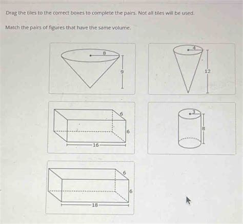 Drag The Tiles To The Correct Boxes To Complete The Pairs Not All