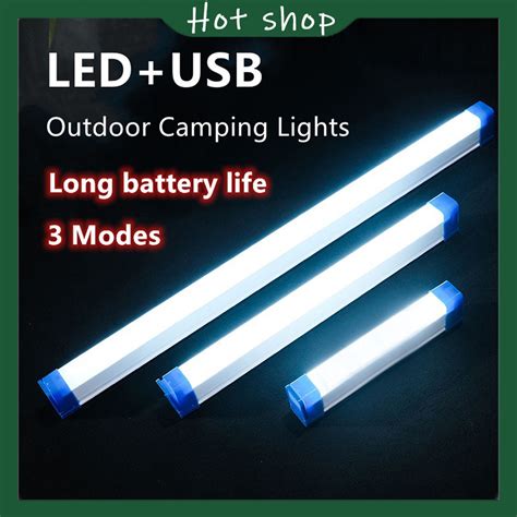 W Rechargeable Light Led Night Light Usb Portable Emergency Outdoor Lighting Led Tube