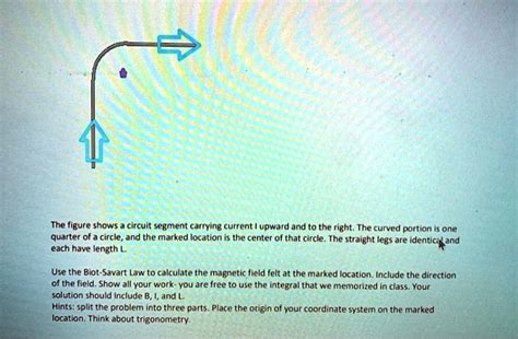 Solved The Figure Shows A Circuit Segment Carrying Current I Upward And To The Right The