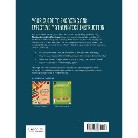 Corwin The Mathematics Playbook 1 Book Kroger