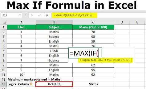Max If In Excel Use Max If Formula In Excel To Find Maximum Values