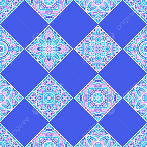 Ancient Mosaic Ceramic Tile Pattern Background Decoration Beautiful Floor Background Image