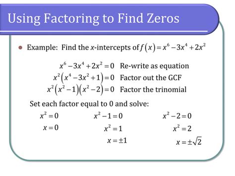 5 3 Graphs Of Polynomial Functions PPT