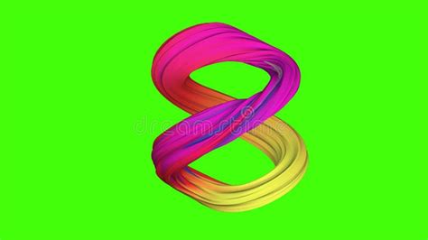 Abstract Colorful 3d Shape Animation On Green Screen Chroma Key Stock Video Video Of Chroma