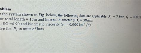 Solved Oblem The System Shown In Fig Below The Following Chegg Com