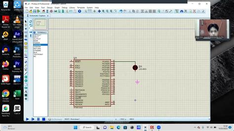 Membuat Led Kedip Atmega32 Dengan Proteus 8 Dan Cvavr Youtube