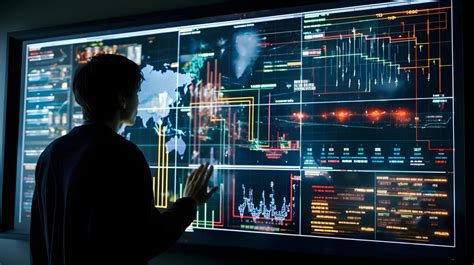 Premium Ai Image A Data Analyst Using A Tactile Interface For Complex