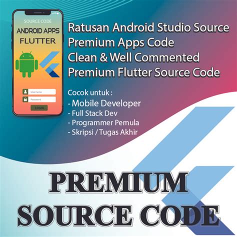 Jual Source Code Flutter Terbaik Dan Ratusan Android Studio Update Kab Sidoarjo