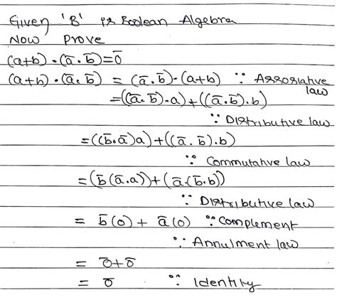 answered assume that b is a boolean algebra with operations and