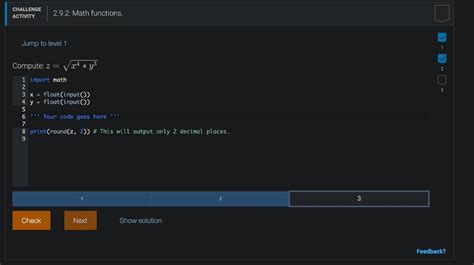 Solved Challenge Activity 292 Math Functions Jump To