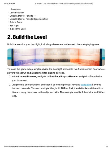 Build The Level Unreal Editor For Fortnite Documentation Epic
