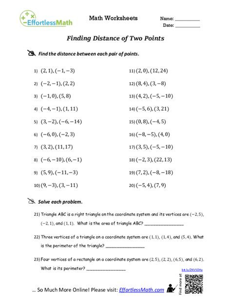 fillable online distance between two points in 3d plane formula and