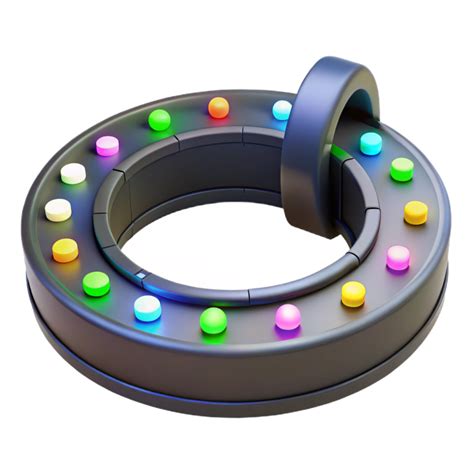 Circular Led Light Fixture With Open Segment 56087190 Png