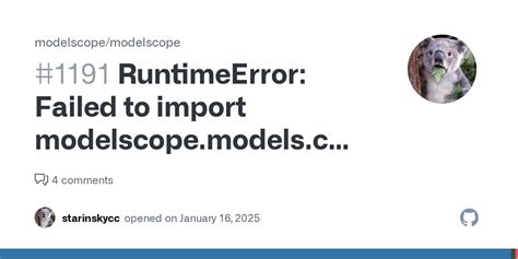 Runtimeerror Failed To Import Modelscopemodelscvimagehumanparsing