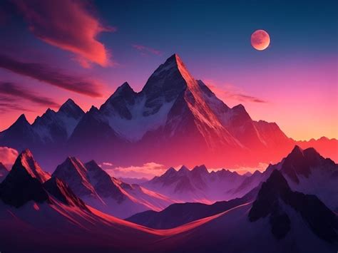 Premium Ai Image Sunset Background