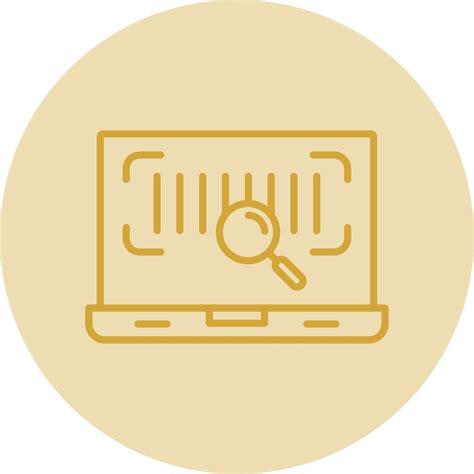 Barcode Line Yellow Circle Icon 44070354 Vector Art At Vecteezy