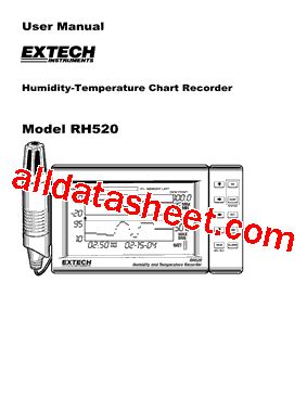RH520 Datasheet PDF Extech Instruments Corporation