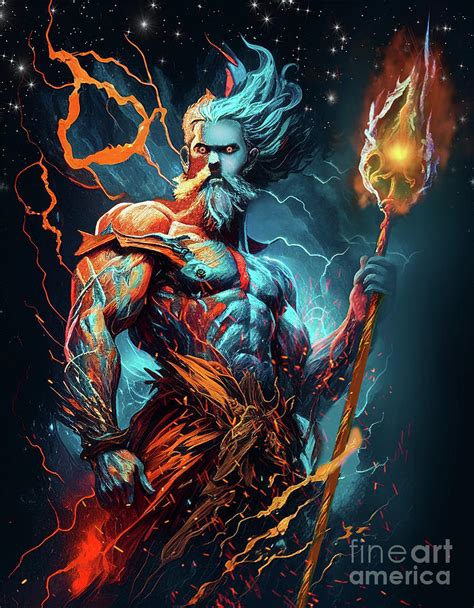 Poseidon 2 Painting By Mark Ashkenazi Fine Art America