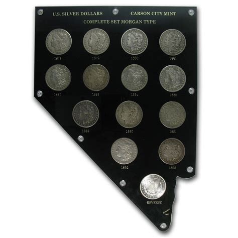 Complete 14 Coin Morgan Dollar Carson City Collection Xf Morgan