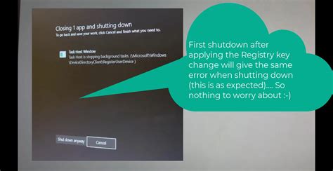 fix annoying windows shutdown error the registry edit method