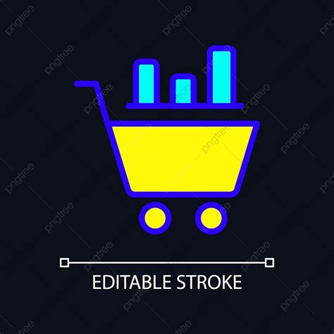 Data Mining In Retail Industry Rgb Color Pixel Perfect Icon For Dark