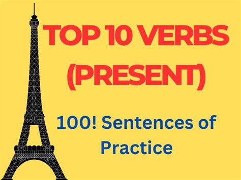 100 Sentences To Practice Verbs Present Teaching Resources