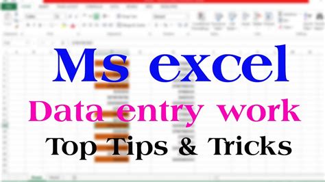 Excel Tips And Tricks Excel Tricks Excel Excel Tips Microsoft