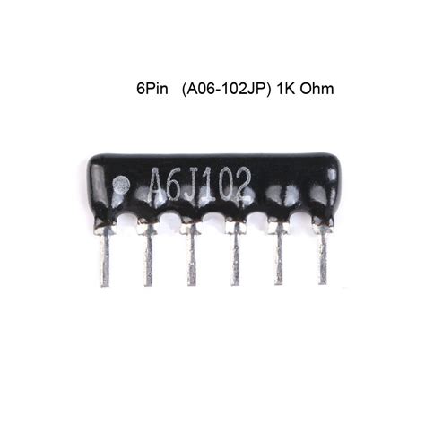 18w Dip Network Array Resistor ±5 Range 100 Ohm~100k Ohm 5 To 9 Pin