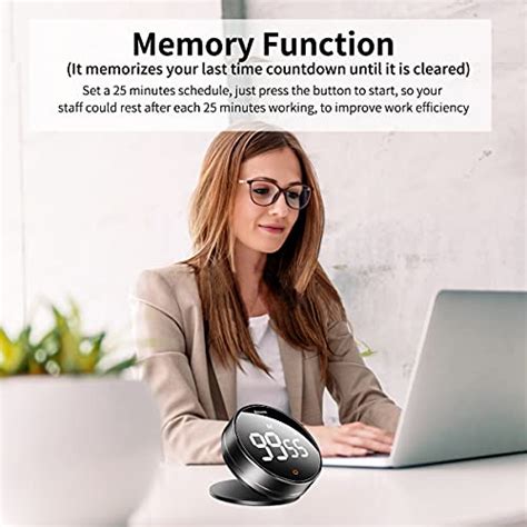 Digital Kitchen Timer Rotation Countdown Timer Pro Magnetic Countup Timer With 3 Level Volume