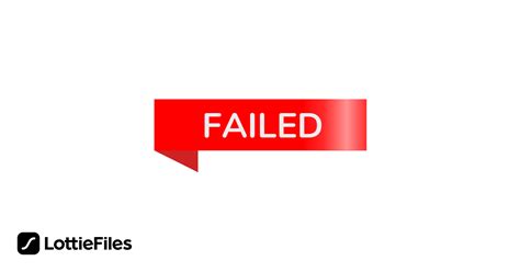 Free Failed Animation By Ranjith Chepuri Lottiefiles