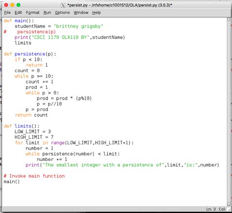 Solved I Need Help Defining From Def Main I Have My Chegg Com