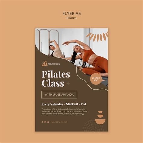 필라테스 포스터 템플릿 디자인 무료 Psd 파일