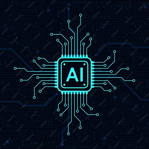Premium Vector Artificial Intelligence Circuit Line Style Machine Learning Design Smart