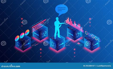data storytelling concept 3d illustration stock illustration