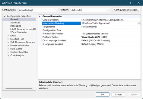 C Why Is The Project File Name Only Sometimes Prepended To The Msbuild Intermediate