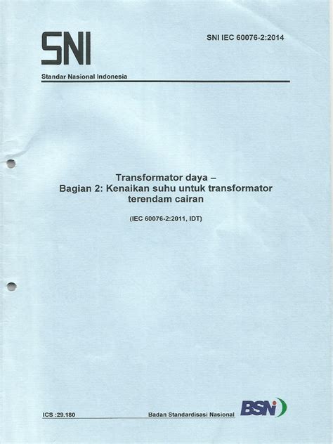 Standar Sni Iec 60076 2 2014 Bag 2 Pdf