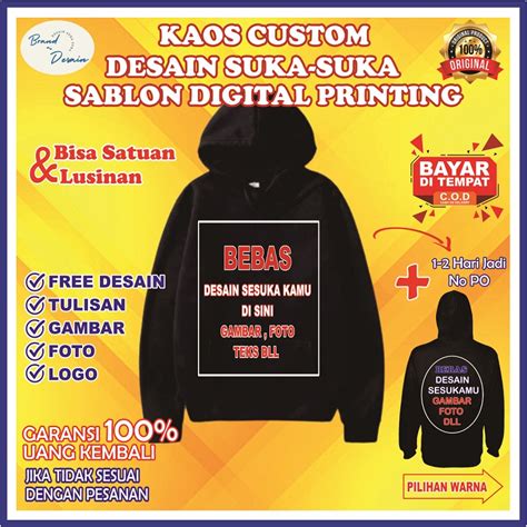 Jual Hoodie Hodi Hodie Sweater Sweater Jaket Jacket Sweatshirt Custom