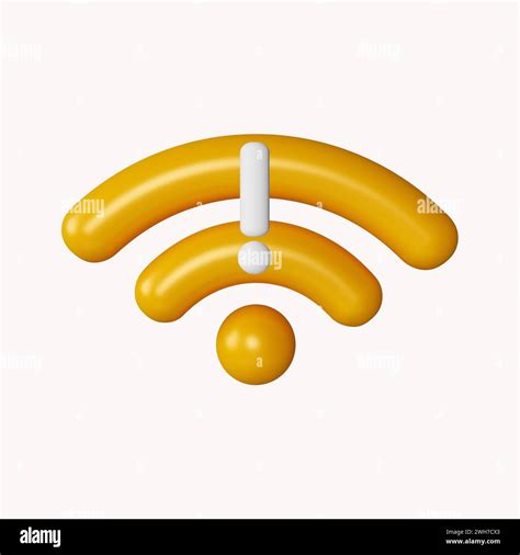 3d No Internet Connection Concept With Wifi Icon Isolated On White Background 3d Rendering