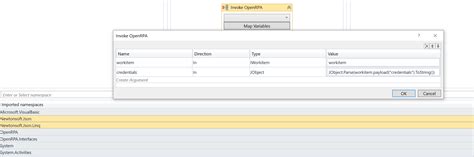 Mapping To JObject When Invoke OpenRPA OpenRPA OpenIAP