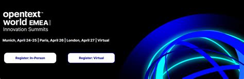 Top 5 Reasons To Come To Opentext World Emea 2023 Innovation Summits Opentext Blogs