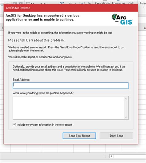 Arcgis 105 Serious Application Error Rgis