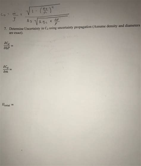 Solved Af Determine Uncertainty In Cs Using Uncertainty Chegg Com