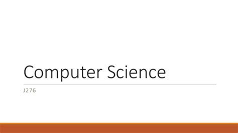 Ocr Gcse Computer Science J276 4 Lessons Teaching Resources