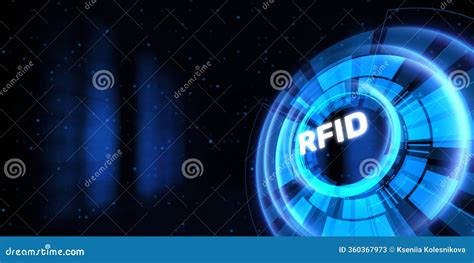 Rfid Radio Frequency Identification Technology Concept Digital Technology Vector Stock