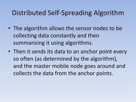 Ppt Distributed Algorithms For Mobile Sensor Networks Powerpoint
