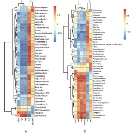 Spearman Correlation Heatmap Of Abundance Of Bacterial Genera And