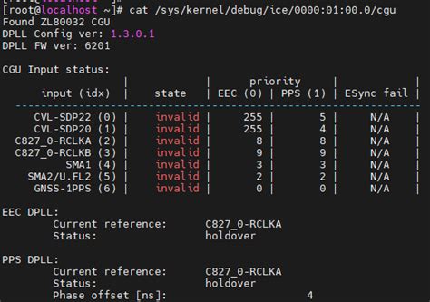 Issue With Intel E810 Nic Unexpected Behavior With Phy Sync Commands Intel Community