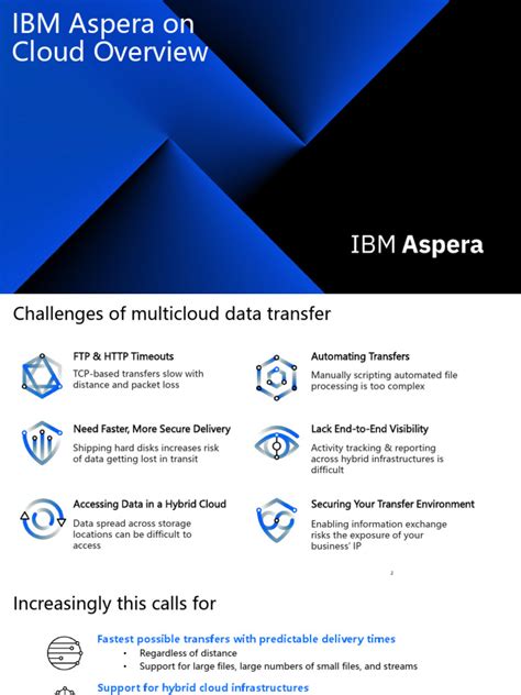 Presentation Ibm Aspera On Cloud Overview Pdf Cloud Computing Computer Network